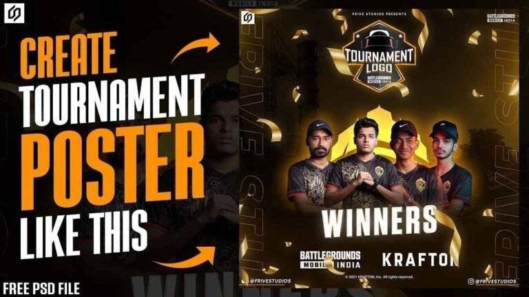 How to make Tournament Winner Poster – My Finvesto
